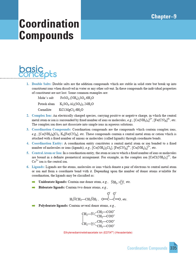 Co-Ordination Compound | Download Free PDF | Coordination Complex | Ligand