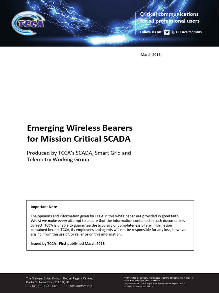 2018-March Emerging Wireless Bearers For Mission Critical SCADA | PDF | Internet Of Things | Lte ...
