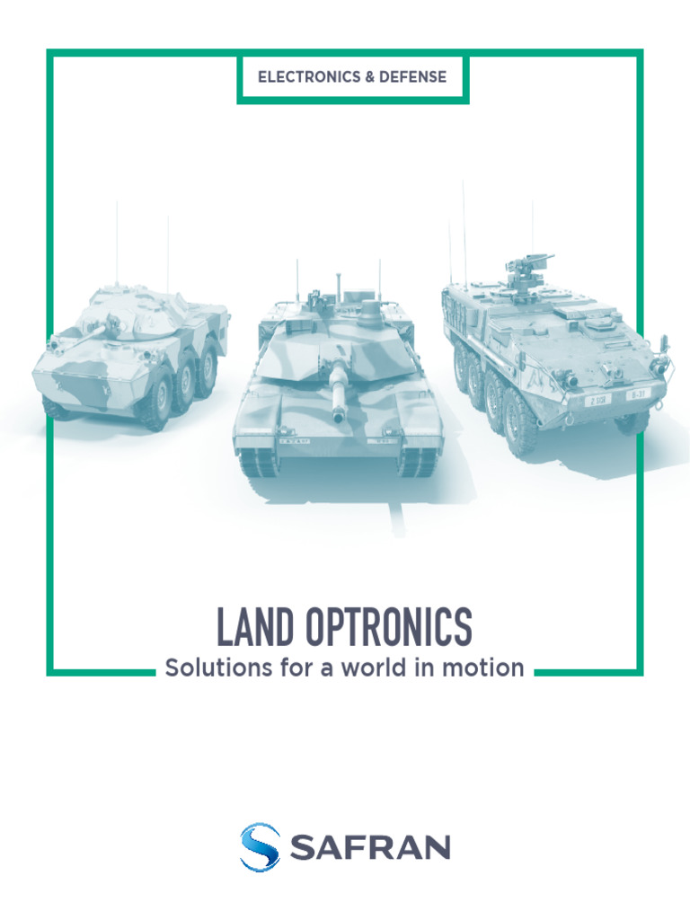 Safran Electronics Defense - Land Optronics 2022 | PDF | Infrared | Military Technology