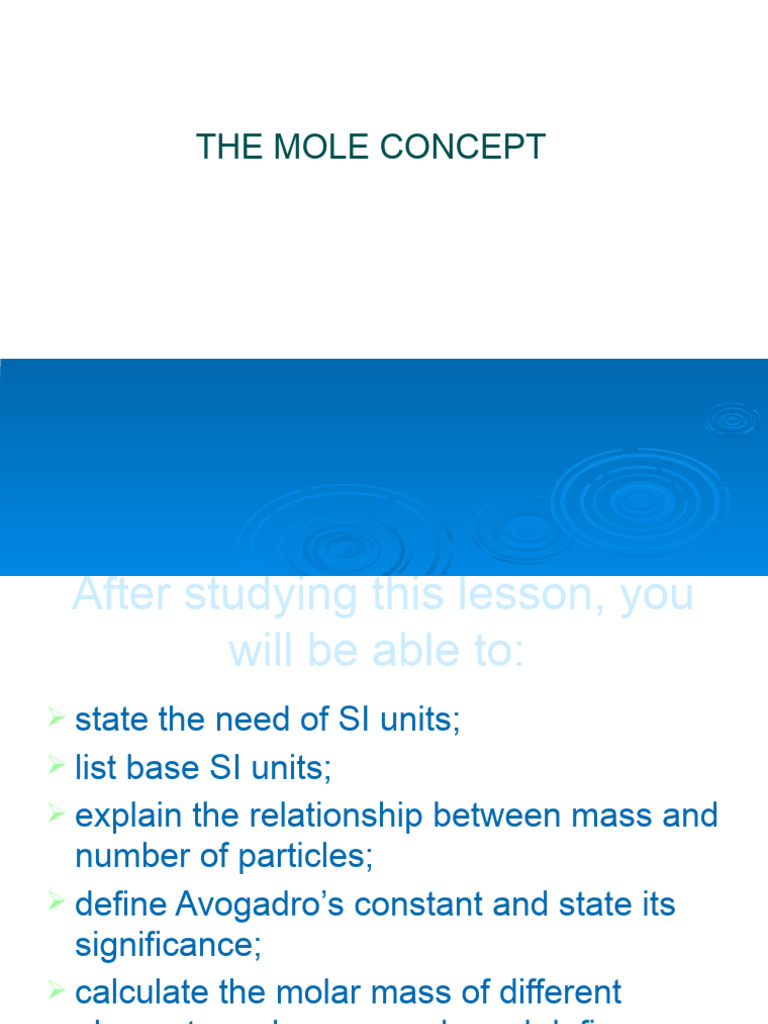 1.2 The Mole Concept | PDF