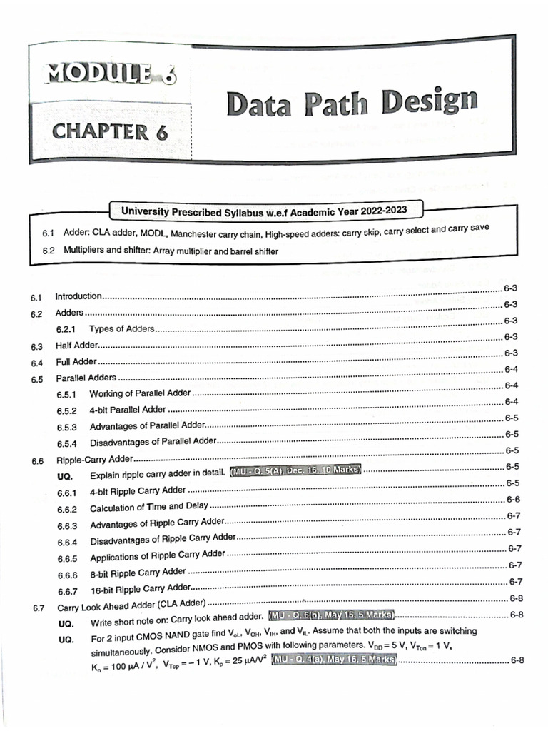 Mod 6 Vlsi | PDF