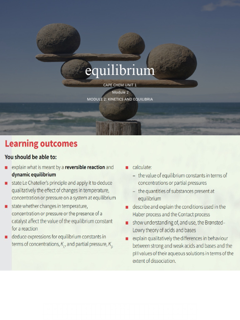 Kinetics and Equilibrium Principles | PDF