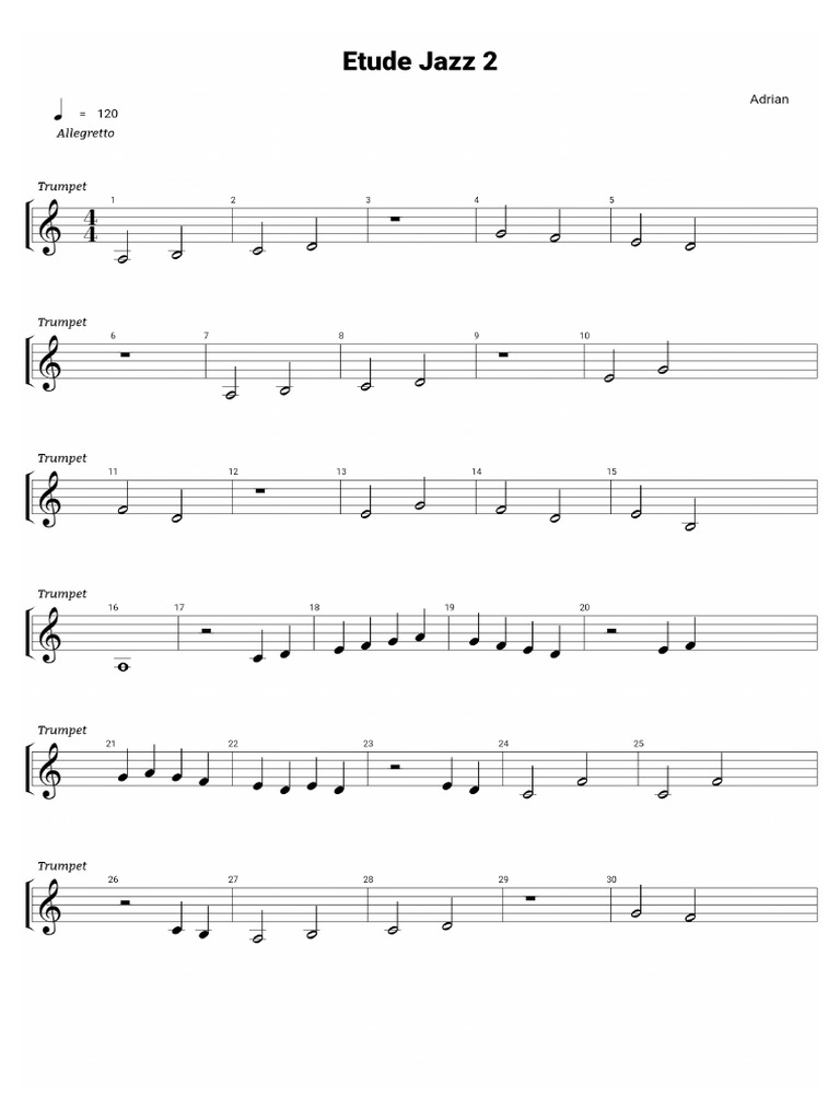 Etude Jazz 2 | PDF