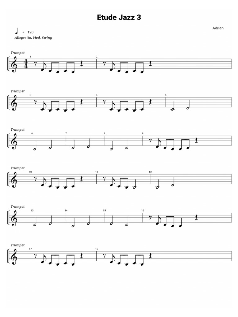 Etude Jazz 3 | PDF