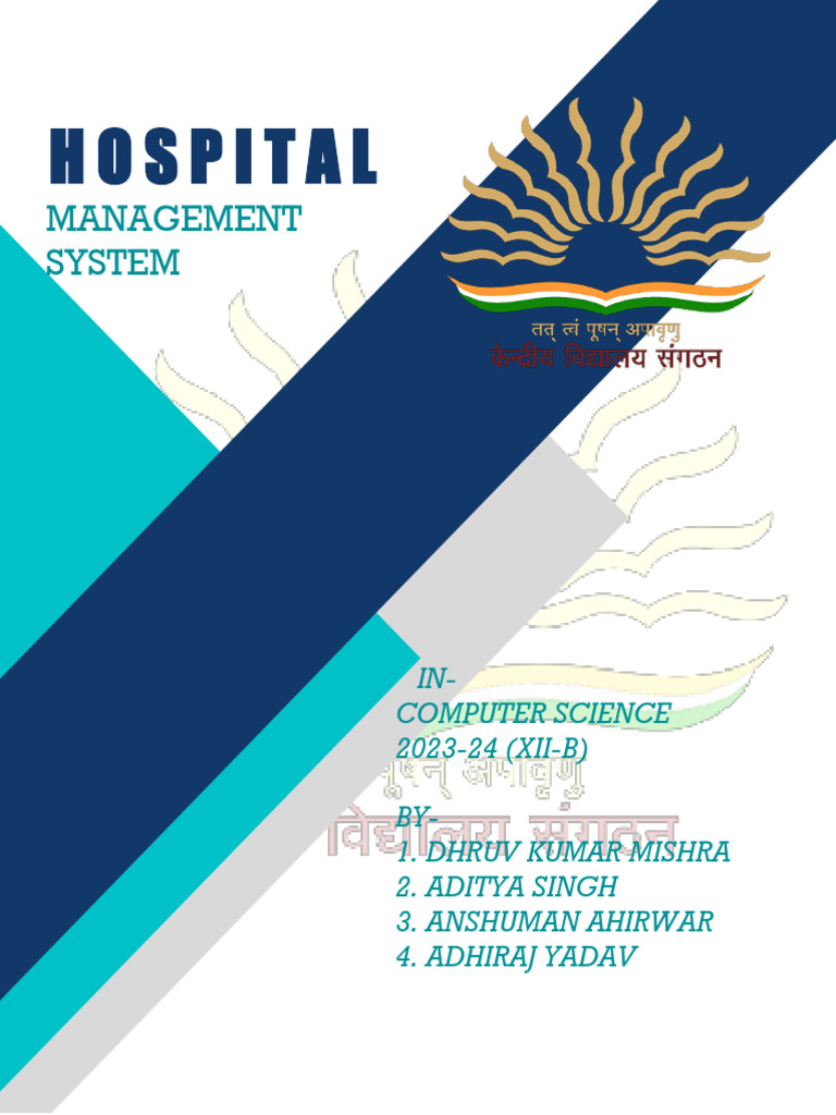 Computer Science Project File (HMS) | PDF | User (Computing) | Databases Computer Science Project File (HMS) | PDF | User (Computing) | Databases