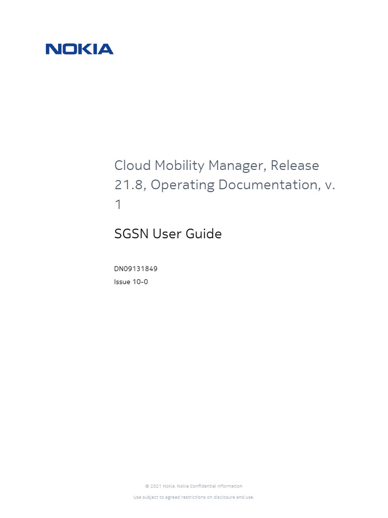 SGSN User Guide | PDF