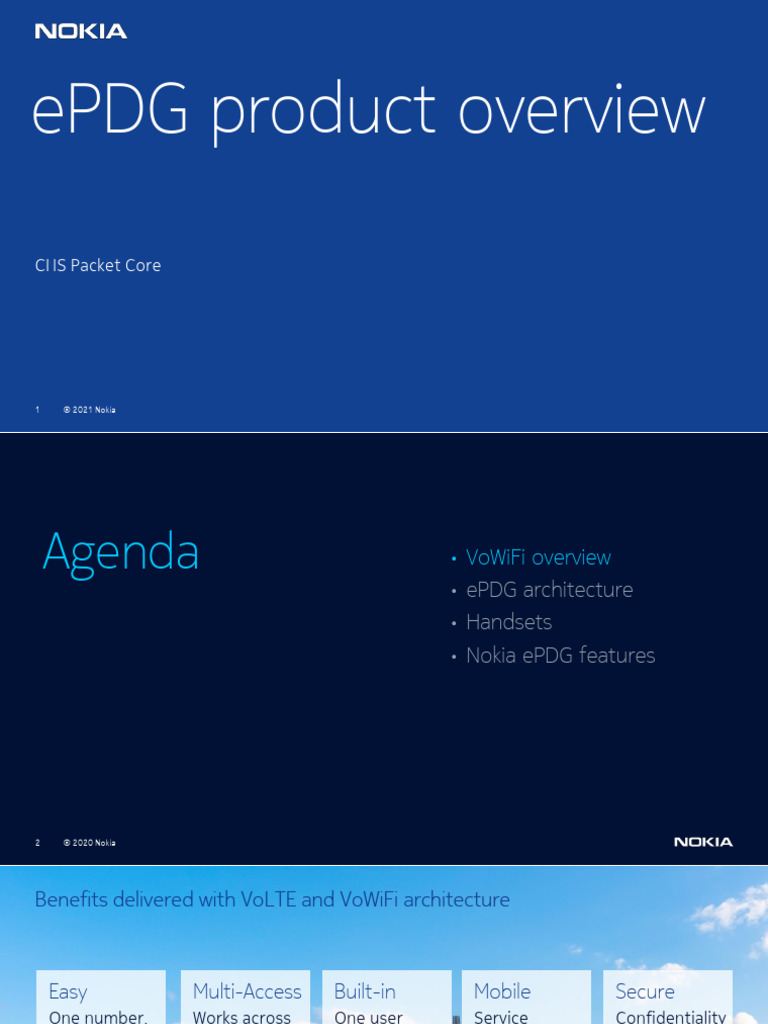 Nokia EPDG Product Description Overview | PDF