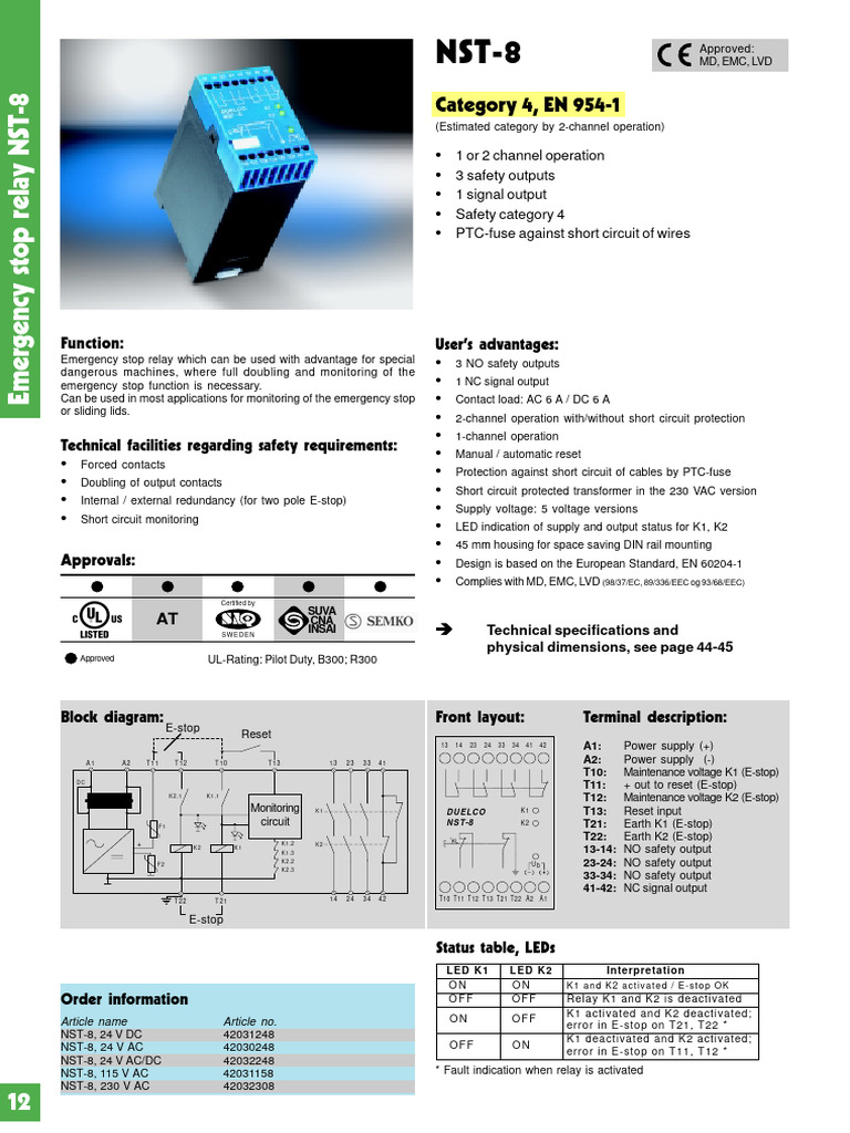NST 8 | PDF | Relay | Power Supply