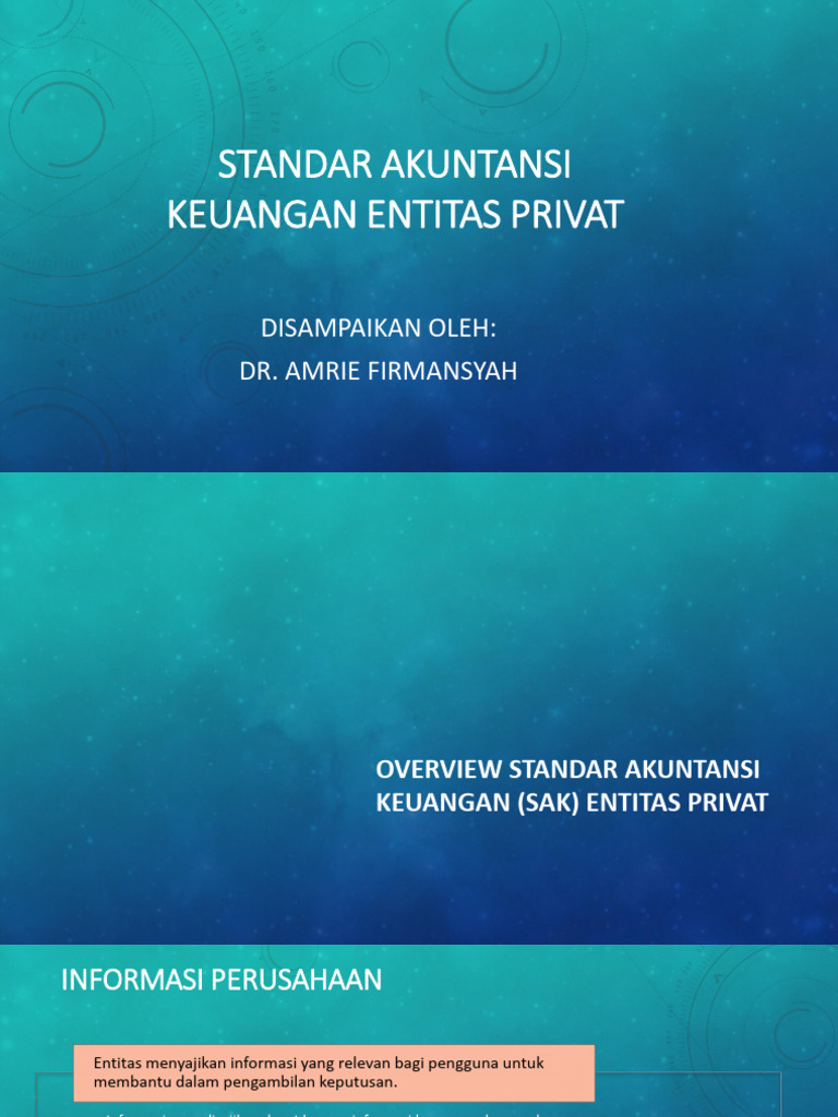 Standar Akuntansi Entitas Privat 2025 | PDF