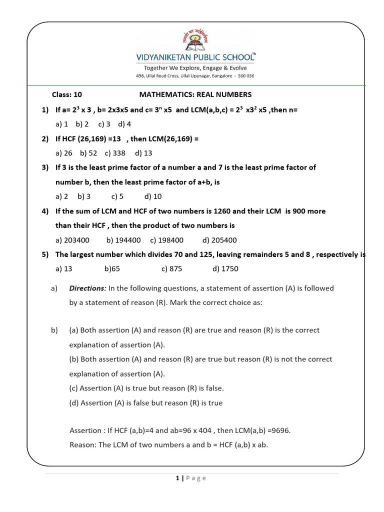 Class10-Math-Midtermrevision 39733 | PDF | Elementary Geometry | Mathematics