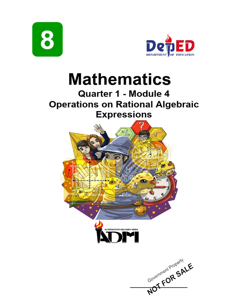 Math8 - Q1 - Mod4 - Operations-on-Rational-Algebraic-Expressions - v2 | PDF | Division ...