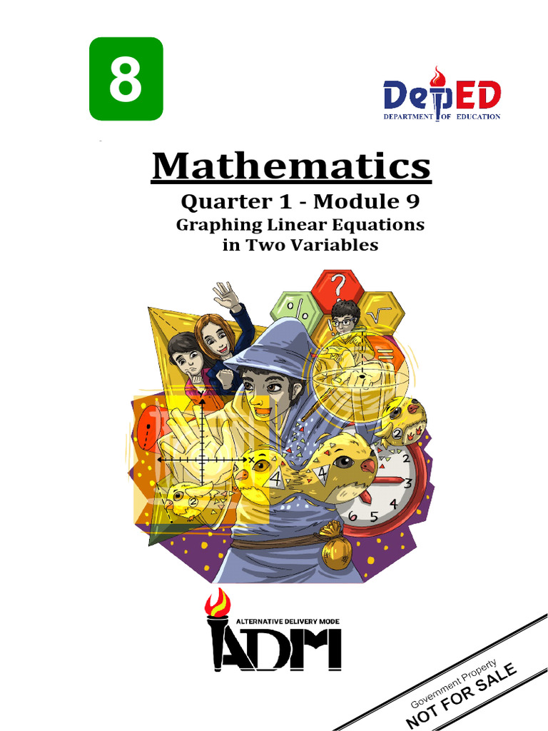 9. mathematics8_q1_mod9_graphinglinearequations_v2 | PDF | Mathematical Concepts | Algebra