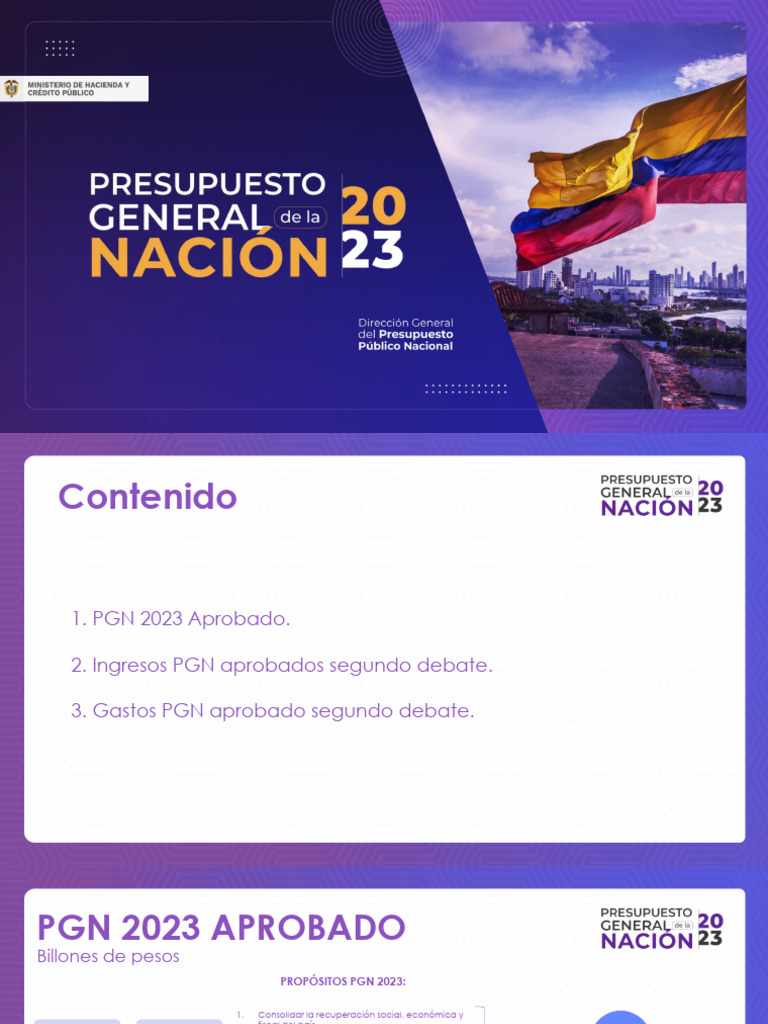 Presentación PGN 2023 | PDF
