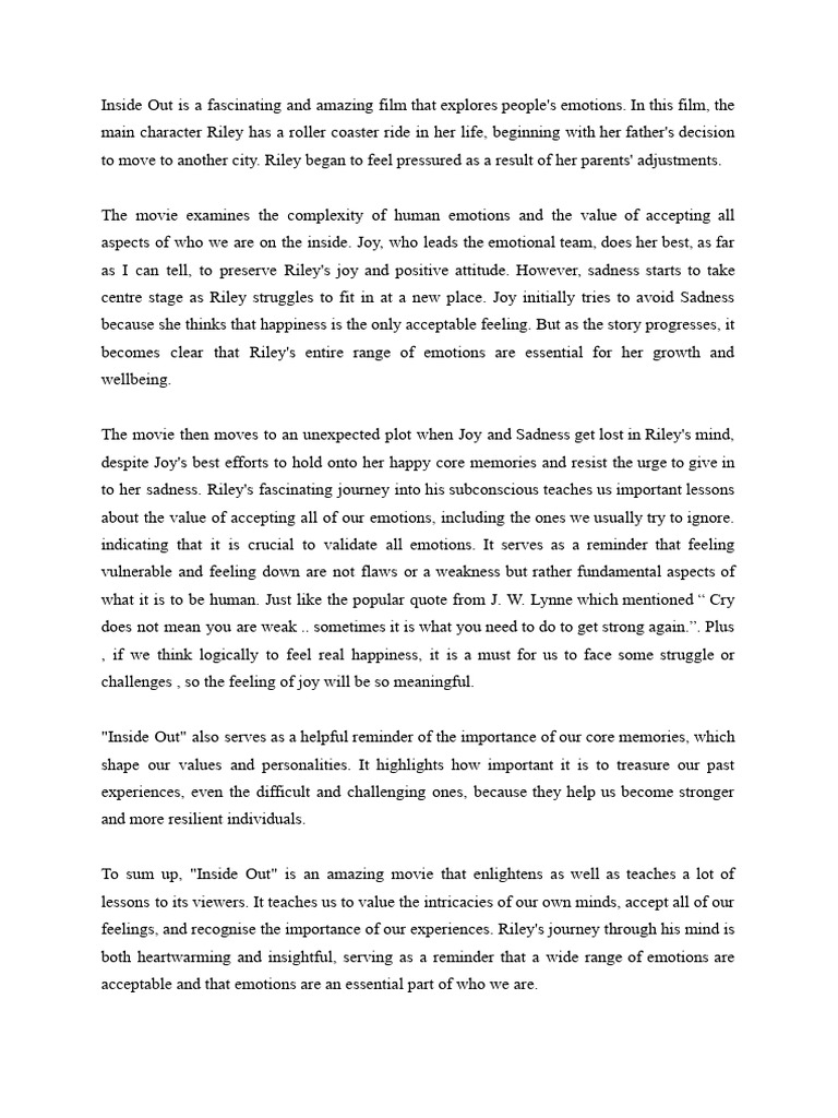 Inside Out Reflection | PDF