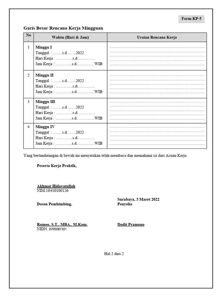 Form KP 5, 6, Dan 7 | PDF