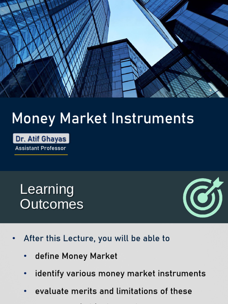 Unit II L2 Money Market Instruments | PDF | Money Market | Commercial Paper
