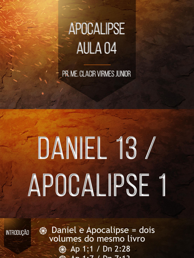 2020.2 - Apocalipse - Aula 04 - Daniel 13 - Apocalipse 1 | PDF | Evangelho de João | Livro do ...