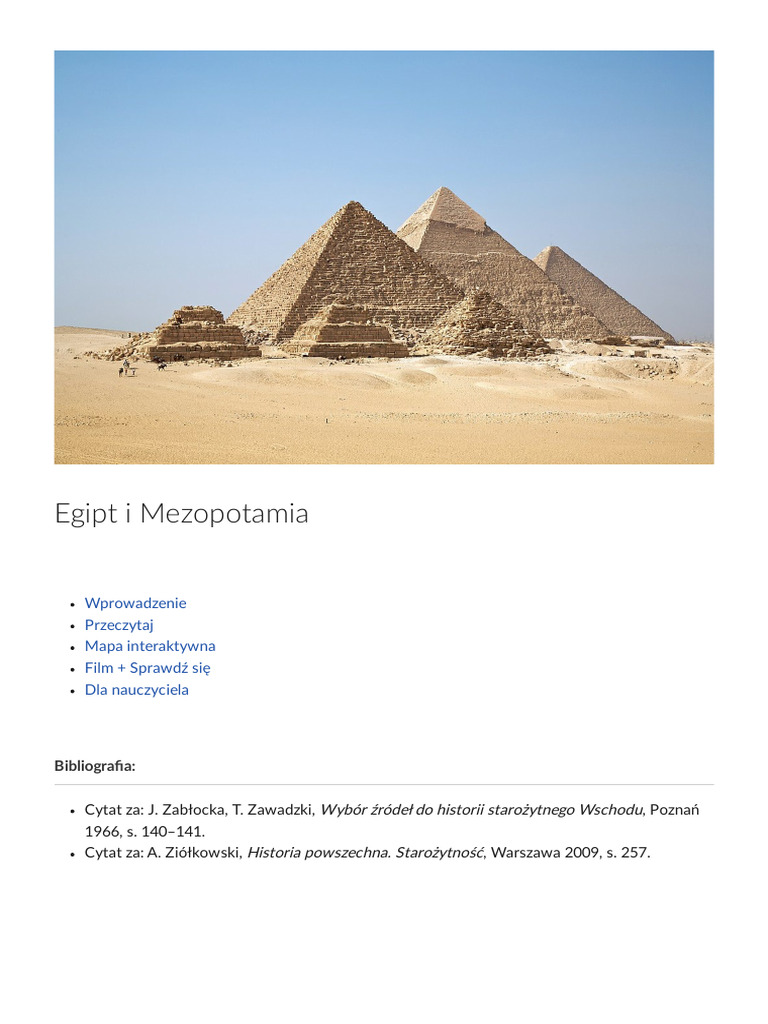 Egipt I Mezopotamia | PDF