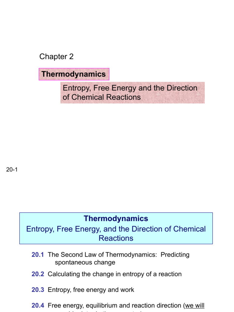 Part 2 - Lecture - Entropy, Free Energy | PDF | Gibbs Free Energy ... Part 2 - Lecture - Entropy, Free Energy | PDF | Gibbs Free Energy ...