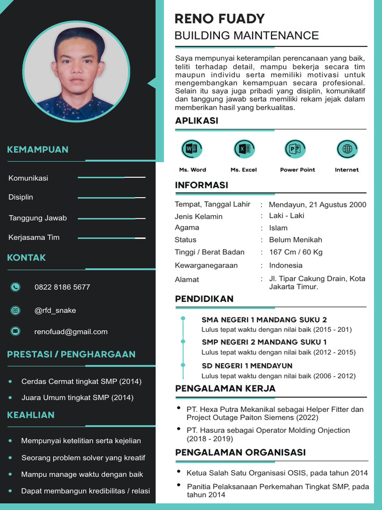 CV - Reno Fuady | PDF