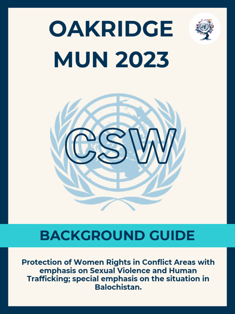 CSW OakMUN 2023 Background Guide | PDF | Human Trafficking | Sexual Violence