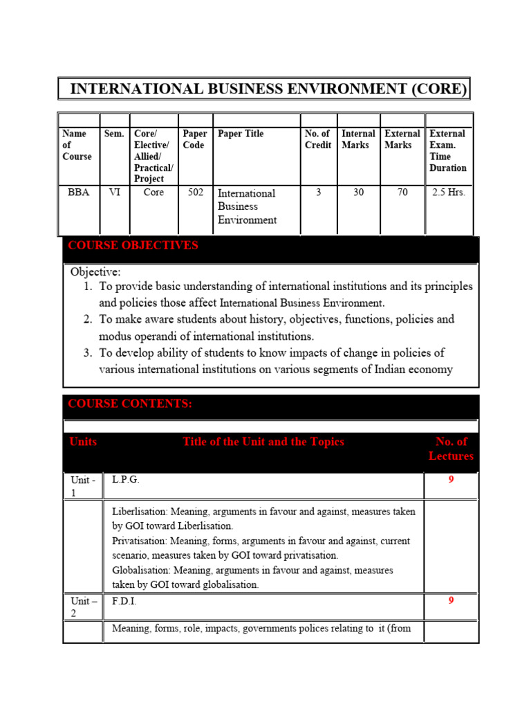 New Syllabus I. Be. June 2020 | PDF | Business