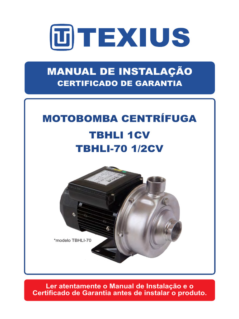 Manual TBHLI - 1,0 CV | PDF | Casa e Jardim | Computadores