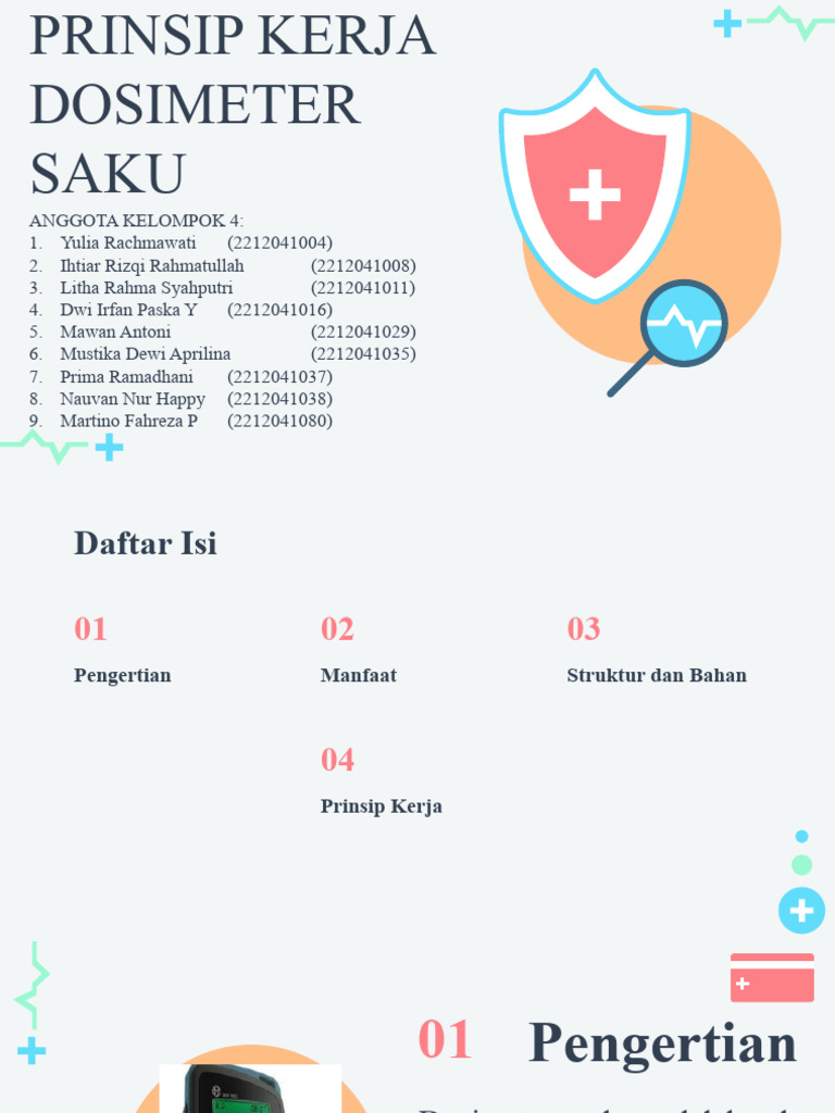 Dosimeter Saku: Fungsi & Kerja | PDF | Kesehatan Holistik | Sains & Matematika