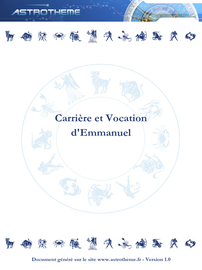 Emmanuel Macron Carriere Vocation | PDF
