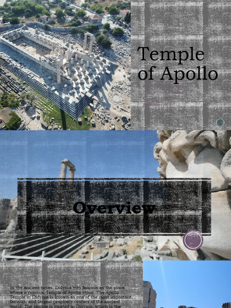 Temple of Apollo at Didyma Overview | PDF | Apollo | Classical Antiquity