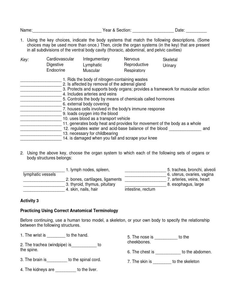 Anaphy Lab Manual | PDF | Human Body | Anatomical Terms Of Location