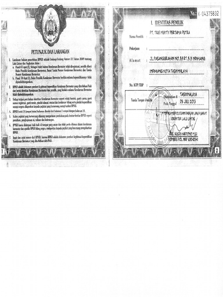 Truck Mixer Hino FM260JM Z 8279 KH (2013) | PDF