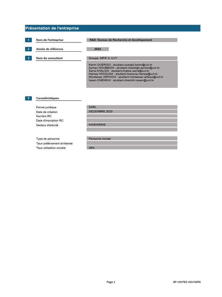 Busness PLAN R&D 2024 | PDF