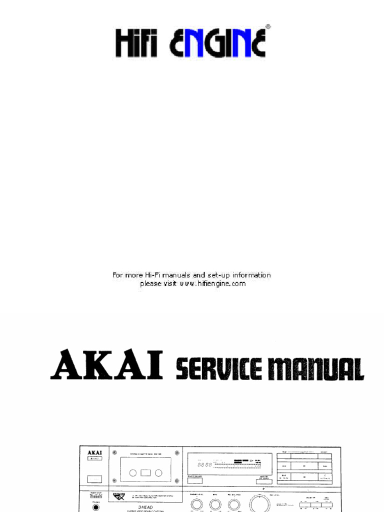 Akai Gx-65 Service | PDF