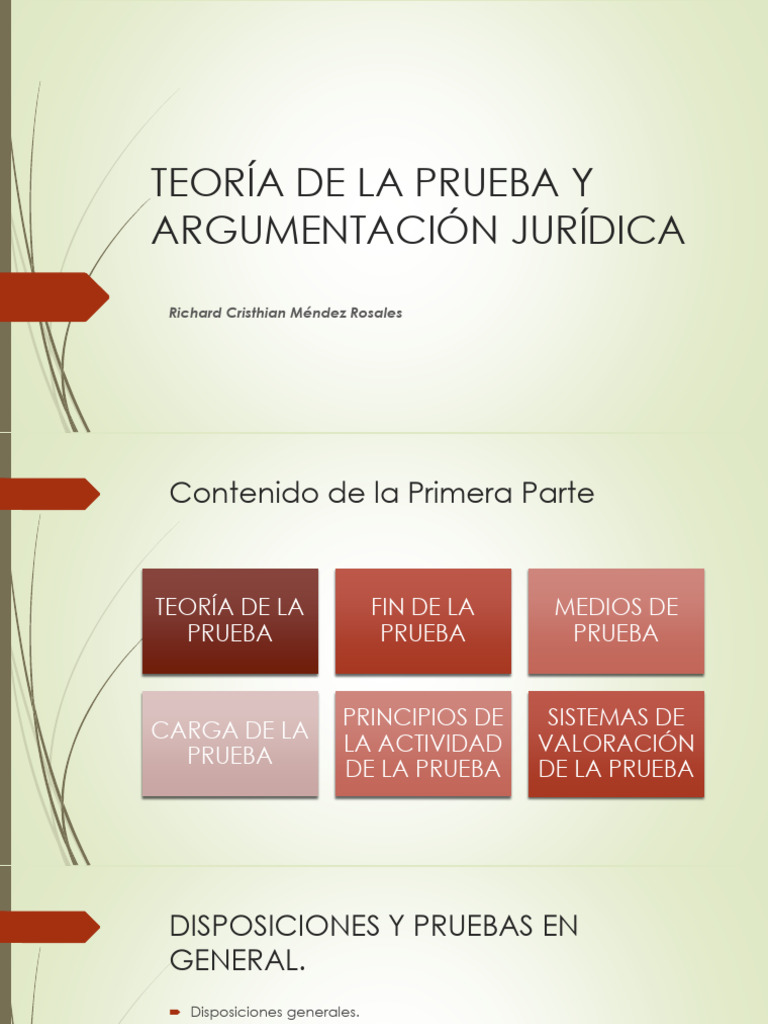 Teoria de La Prueba | PDF