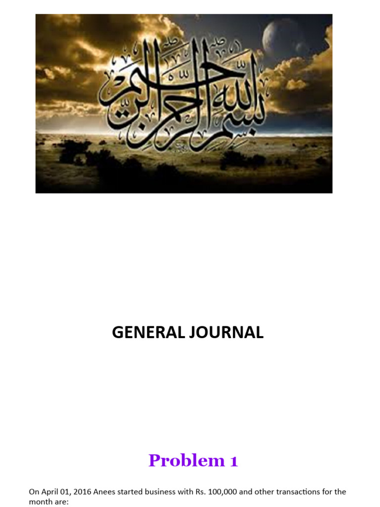 Journal Entries Examples | PDF