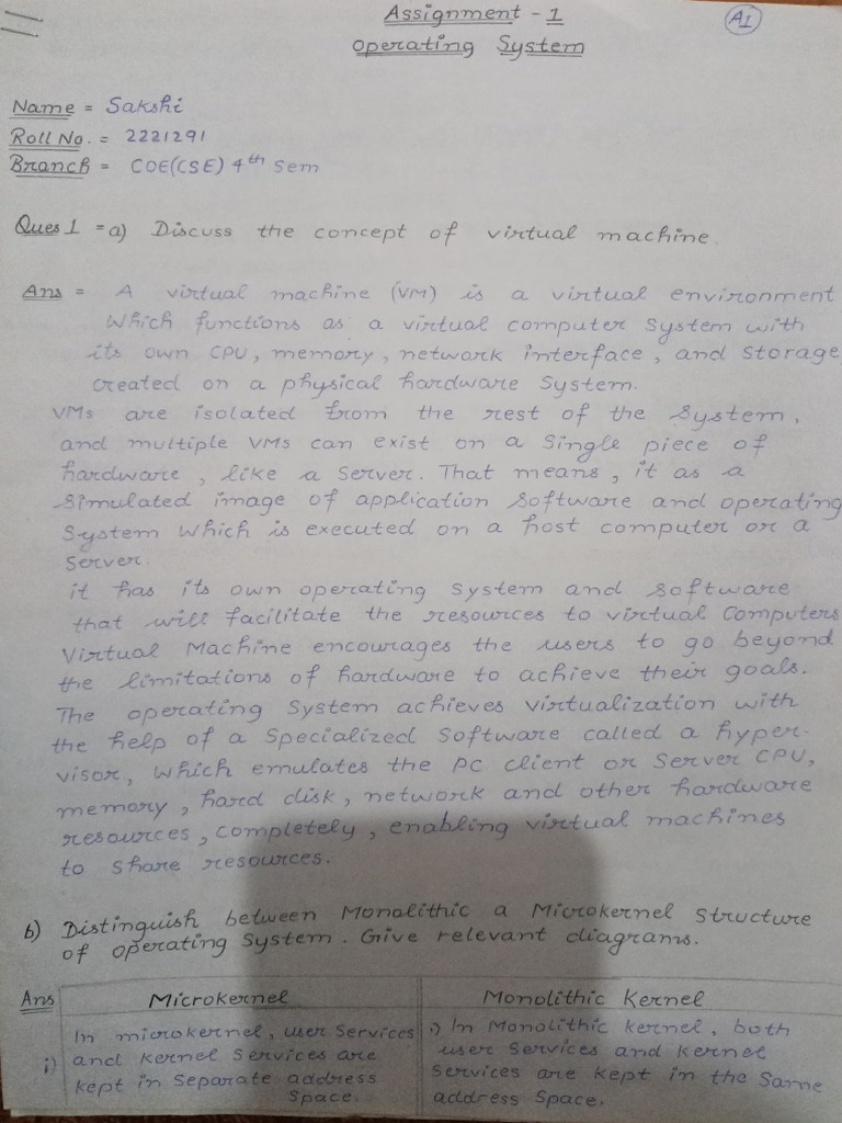 Os Assignmnt 1 | PDF