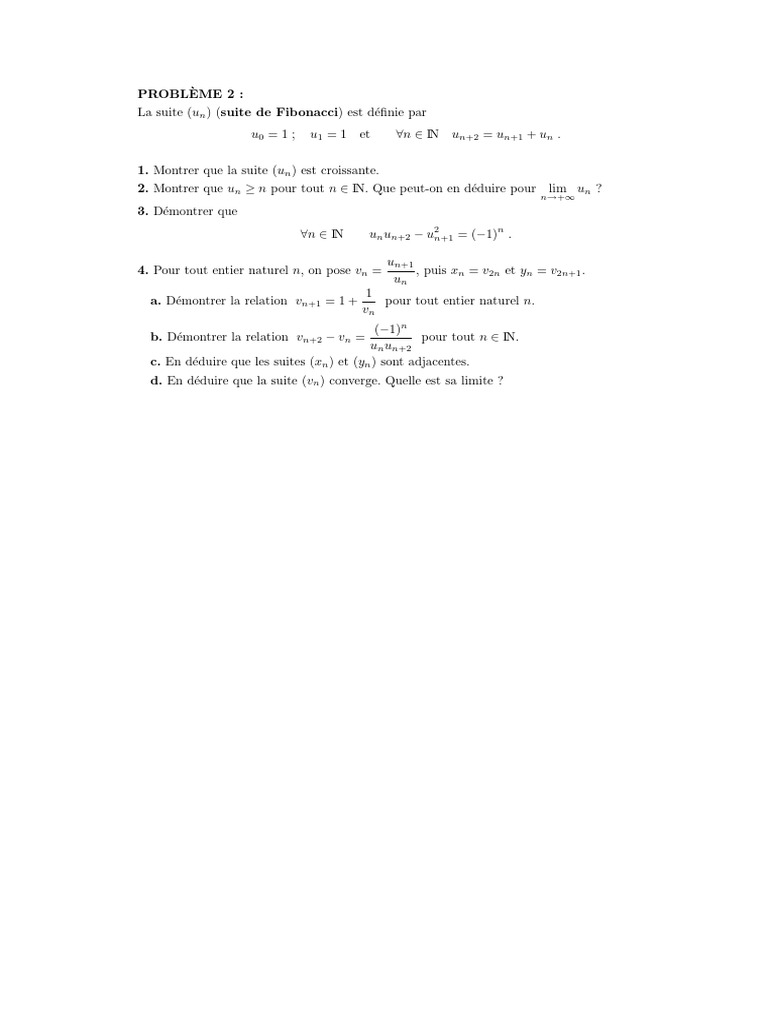 5-Suite de Fibonacci | PDF