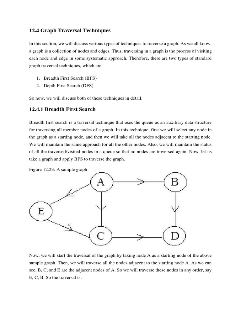 Graph Traversal | PDF | Queue (Abstract Data Type) | Combinatorics Graph Traversal | PDF | Queue (Abstract Data Type) | Combinatorics