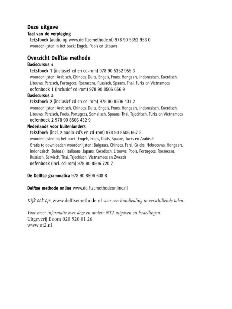 Inkijkexemplaar de Taal Van de Verpleging | PDF