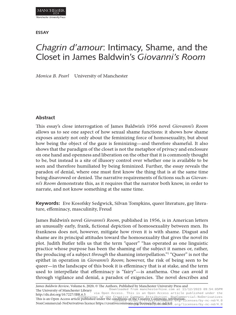 JBR Article p64 | PDF | Shame | Masculinity