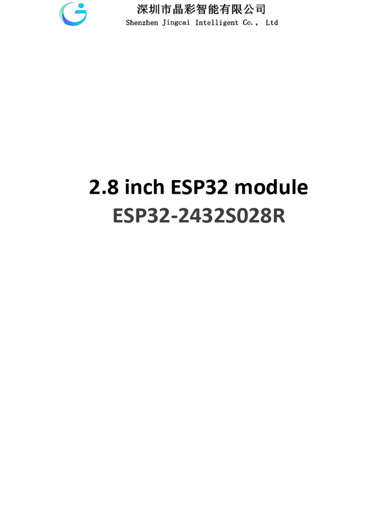 ESP32-2432S028 Specifications-EN | PDF | Liquid Crystal Display | Rgb ...