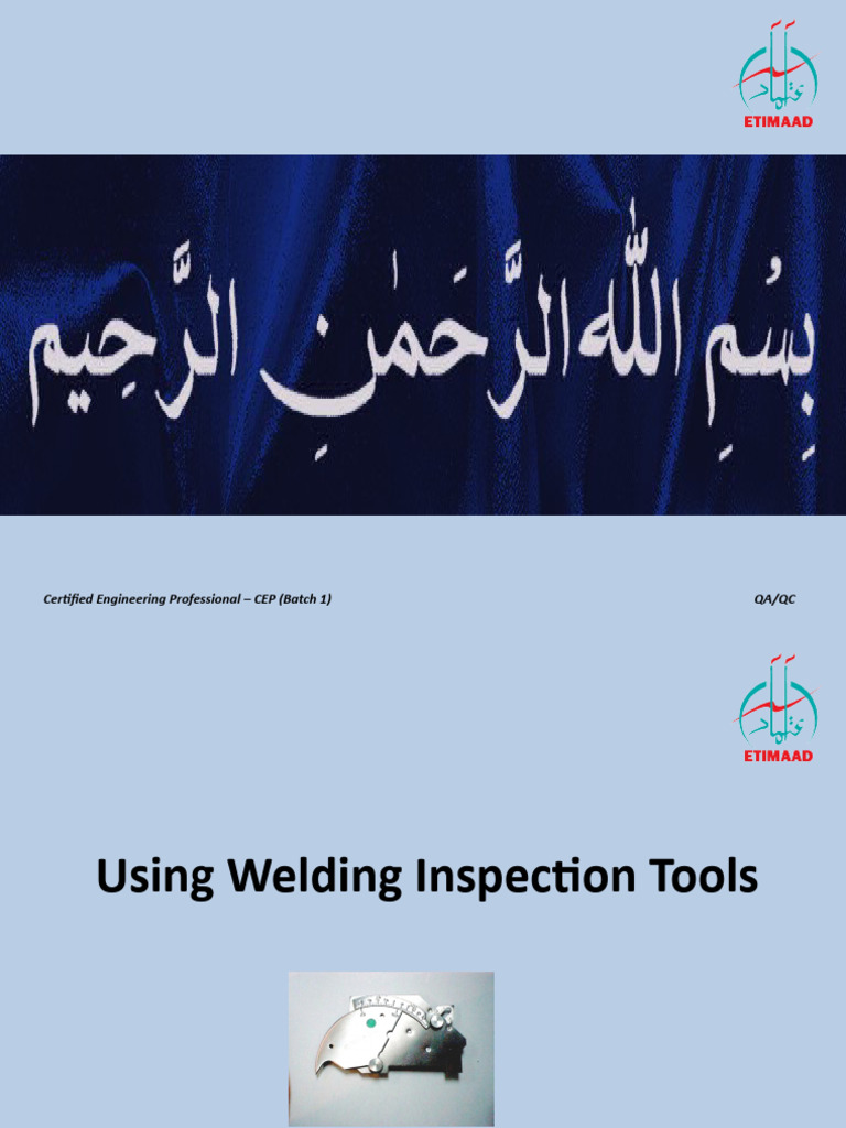 Using Welding Inspection Tools Final | PDF