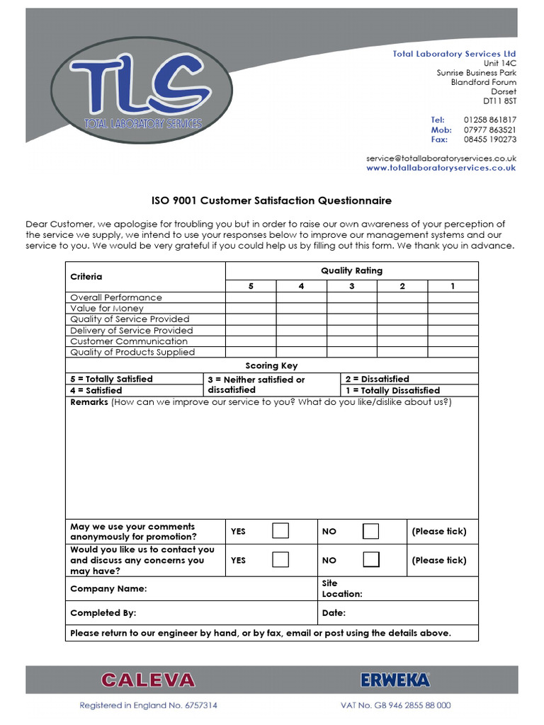 Iso Questionnaire | PDF | Business Process | Business