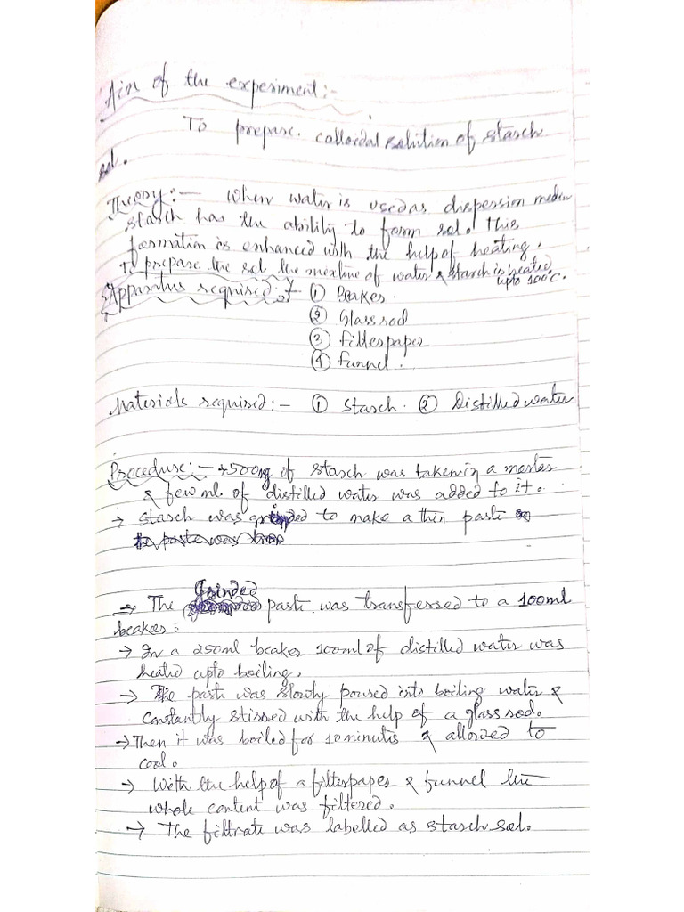 Chem Class XII Practical | PDF