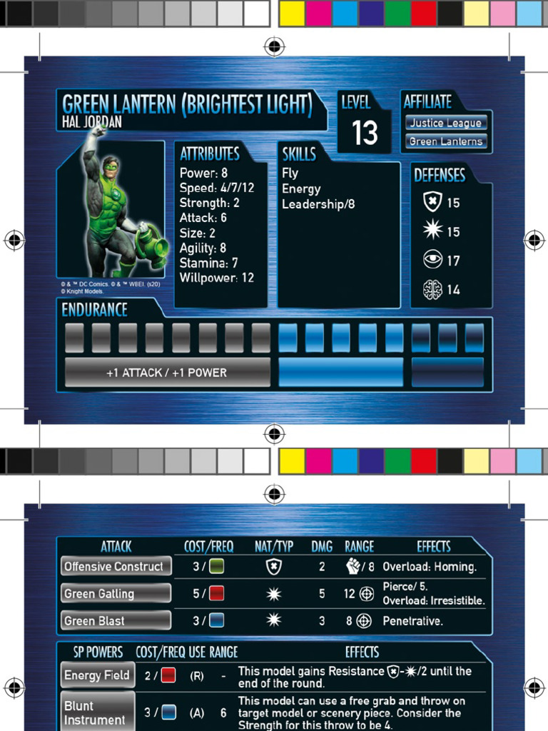 Dcun079 Hal Jordan Character Cards Estandar | PDF Dcun079 Hal Jordan Character Cards Estandar | PDF