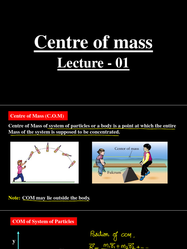 Centre of Mass Complete | PDF