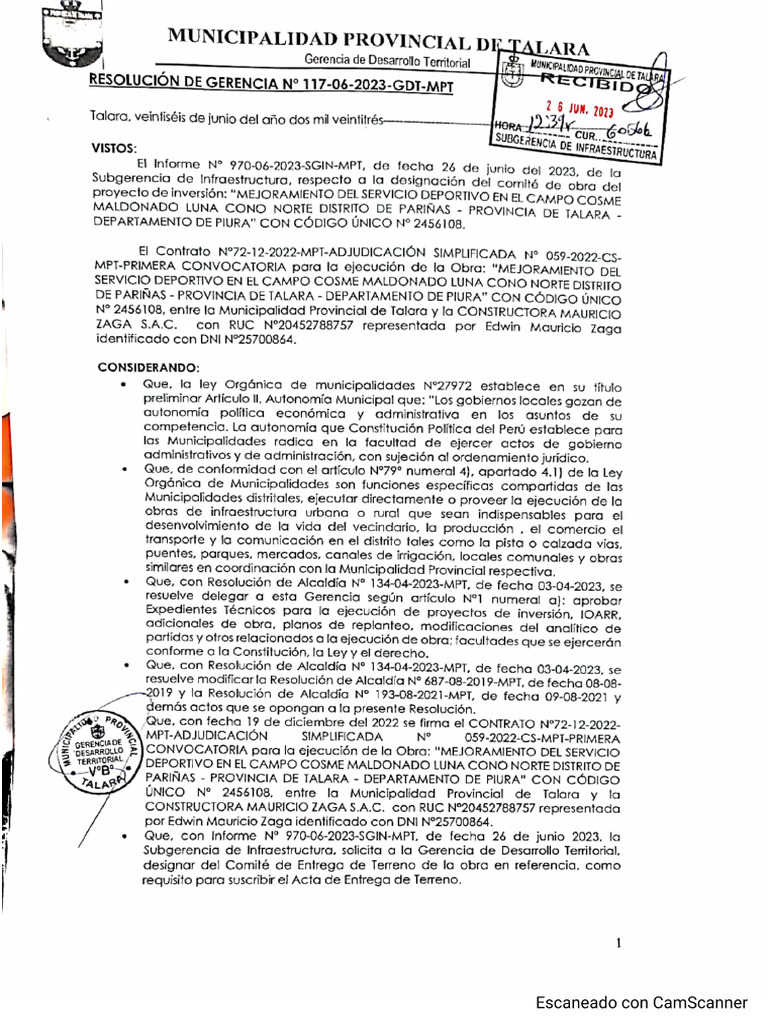 Resolución 117 | PDF