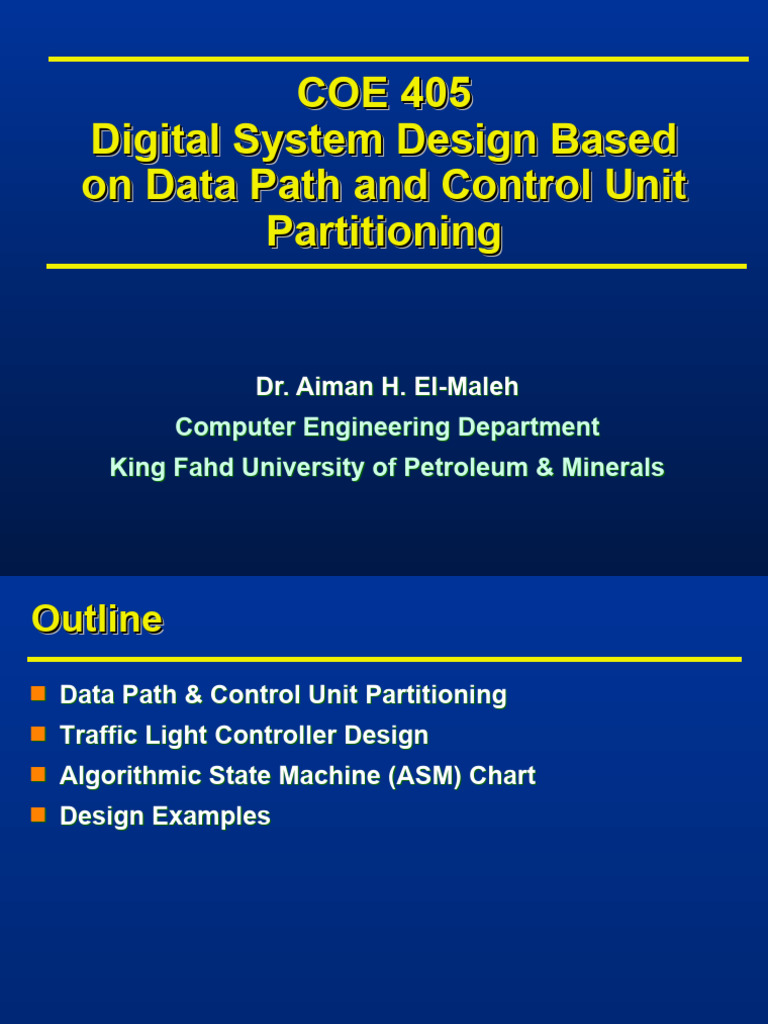 Unit6 Digital System Design Based On Data Path And Control Unit Download Free Pdf Digital