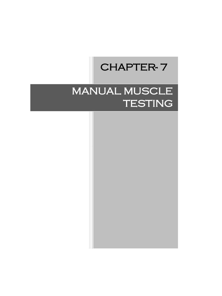 Manualmuscletechniques 220312161223 | PDF | Science & Mathematics